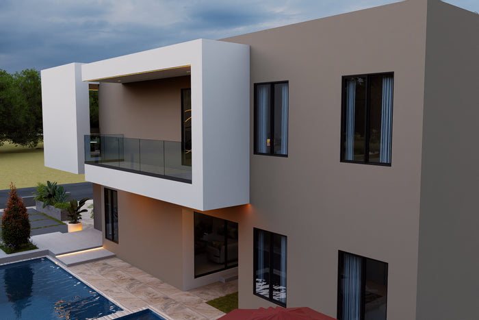 Luxury 5 Bedroom Modern House (Building size - 252sqm) ID4454 – x14studio